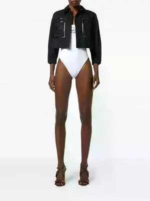 Elisabetta Franchi Embroidered Cropped Shirt