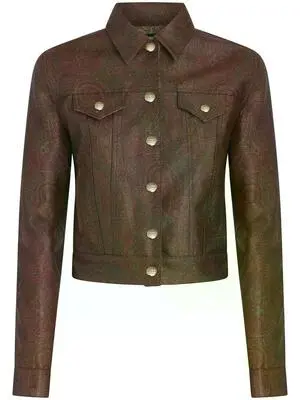 Etro Paisley-print Cropped Jacket