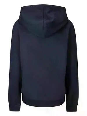 A.p.c. Logo-embroidered Hoodie - Blue