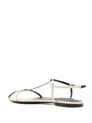 JIL SANDER Cage Flat Sandals - Neutrals