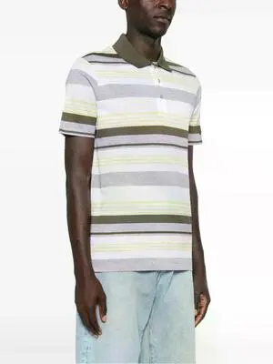 Paul & Shark Striped Polo Shirt - White