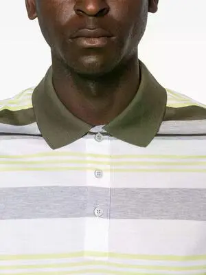 Paul & Shark Striped Polo Shirt - White