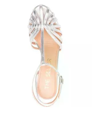 THE SELLER 80mm Leather Stiletto Sandals