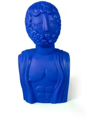 SELETTI Man Bust In Terracotta - Blue
