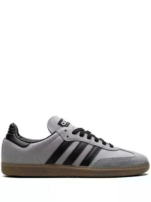 Adidas Samba Og Halo Silver/core Black/brown Desert Sneakers - Grey