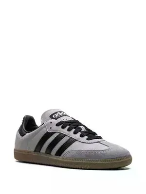 Adidas Samba Og Halo Silver/core Black/brown Desert Sneakers - Grey