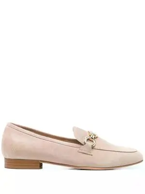 Casadei Suede Loafers With Crystal Embellishment