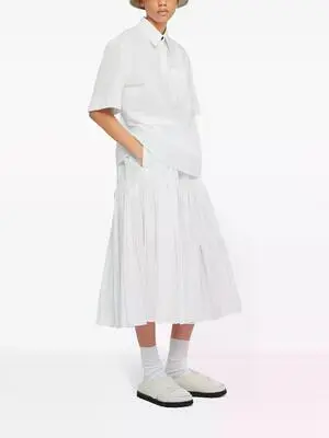JIL SANDER Pleated Midi Skirt