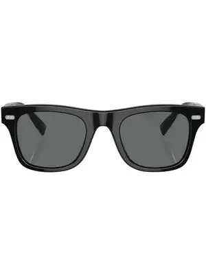 Brunello Cucinelli Rectangle-frame Sunglasses - Black
