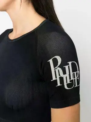 Rhude Logo-print Cropped T-shirt