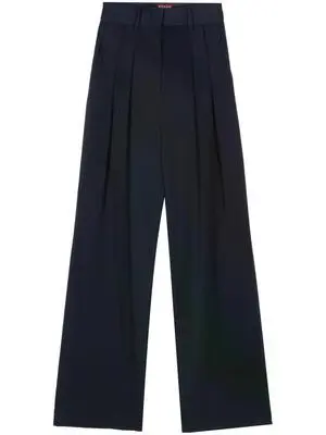 Staud Wide-leg Pleated Trousers