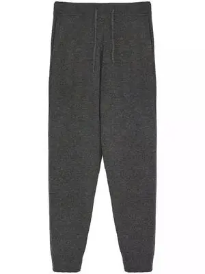 YVES SALOMON Knitted Track Pants - Grey