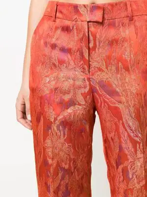 Alberto Biani Cropped Jacquard Trousers