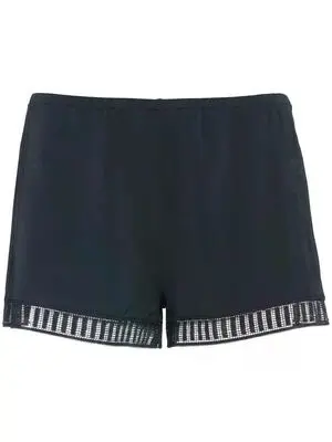 ERES Sylvie Graphic Lace-trim Shorts - Blue