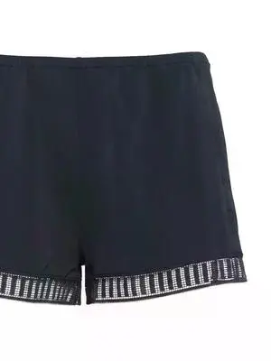 ERES Sylvie Graphic Lace-trim Shorts - Blue