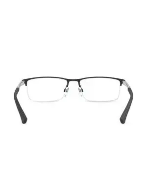 Emporio Armani Rectangle-frame Glasses - Black