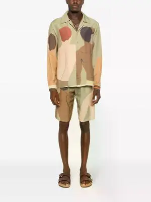 AMIR SLAMA Graphic-print Long-sleeved Shirt