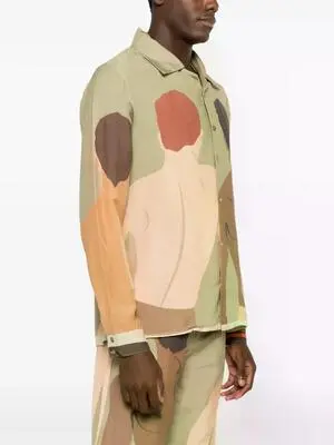 AMIR SLAMA Graphic-print Long-sleeved Shirt