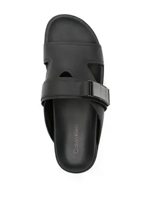 Calvin Klein Iconic Logo-buckle Slides