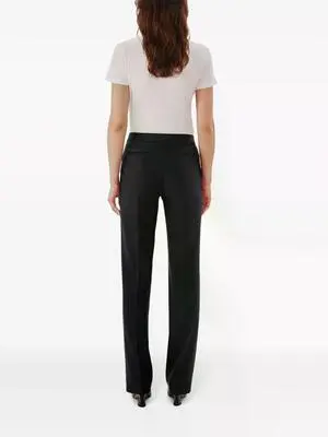 Another Tomorrow Slim-cut Tailored Trousers