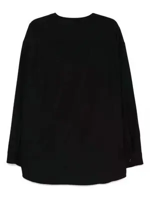 Attachment Wool Tropical Collarless Shirt