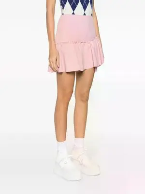 MSGM Ruffled-trim High-waisted Miniskirt
