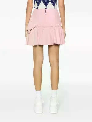 MSGM Ruffled-trim High-waisted Miniskirt