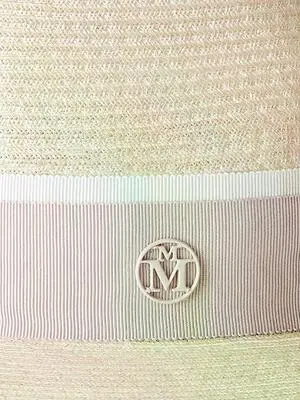 MAISON MICHEL André Straw Fedora Hat - Neutrals