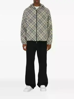 Burberry Checked Reversible Hooded Jacket