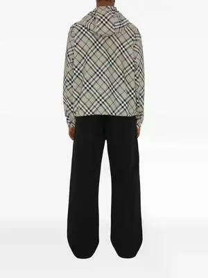 Burberry Checked Reversible Hooded Jacket