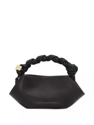 GANNI Mini Bou Tote Bag With Twisted Handle - Black