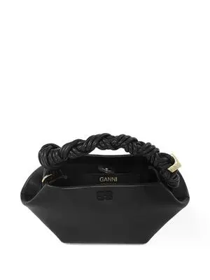 GANNI Mini Bou Tote Bag With Twisted Handle - Black