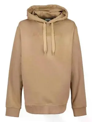 Burberry Logo-print Drawstring Hoodie - Neutrals