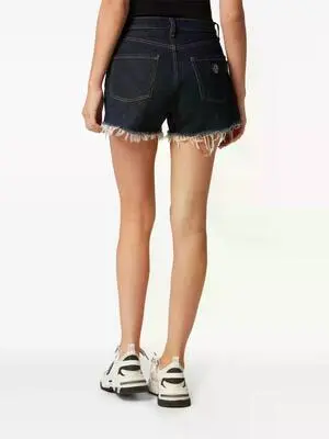 Philipp Plein Logo-appliquéd Denim Mini Shorts