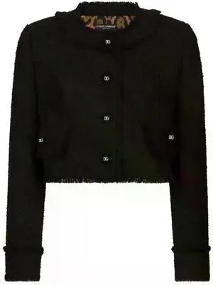 Dolce & Gabbana Cropped Tweed Jacket