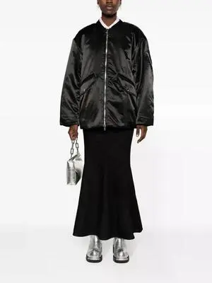 STAND STUDIO Prim Satin Bomber Jacket