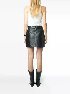 Zadig&Voltaire Leather Mini Skirt