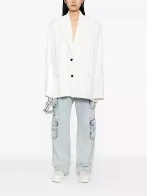 PUSHBUTTON Squared-back Single-breasted Blazer