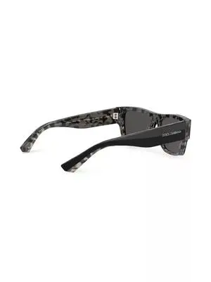Dolce & Gabbana Lusso Sartoriale Rectangle-frame Sunglasses