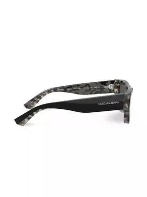Dolce & Gabbana Lusso Sartoriale Rectangle-frame Sunglasses