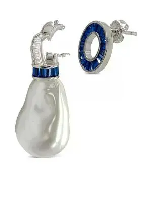 JUWELINA PARIS Baroque Pearl 2-in-1 Drop Earrings