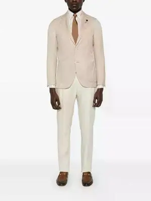 LARDINI Single-breasted Blazer - Neutrals