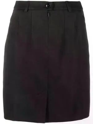 Martine Rose High-waisted Logo-patch Skirt - Black