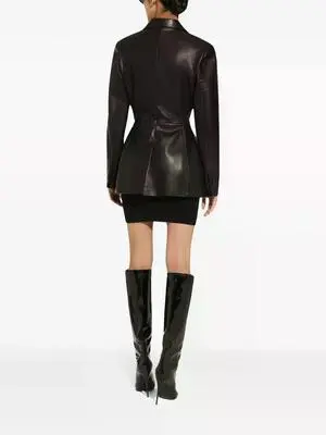 Dolce & Gabbana Single-breasted Leather Blazer