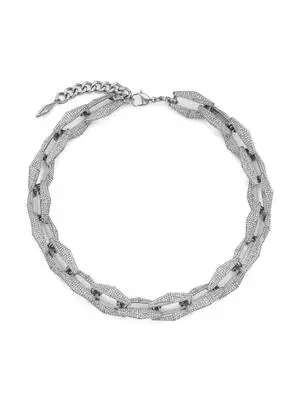 JIMMY CHOO Diamond Chain Crystal-embellished Necklace