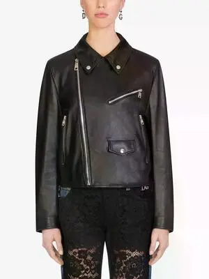 Dolce & Gabbana Leather Biker Jacket