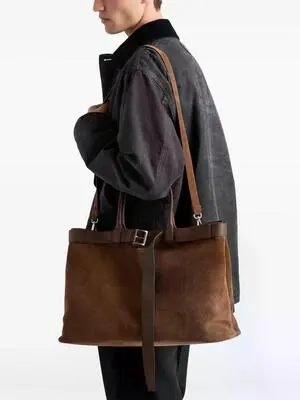 Prada Buckle Tote Bag