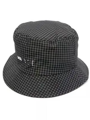 Alexander McQueen Check-print Bucket Hat - Black