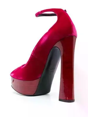 TOM FORD 145mm Platform Velvet Sandals