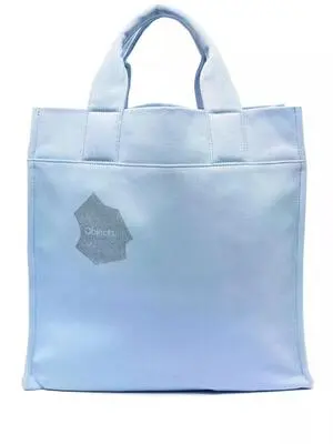 OBJECTS IV LIFE Logo-print Cotton Tote Bag - Blue